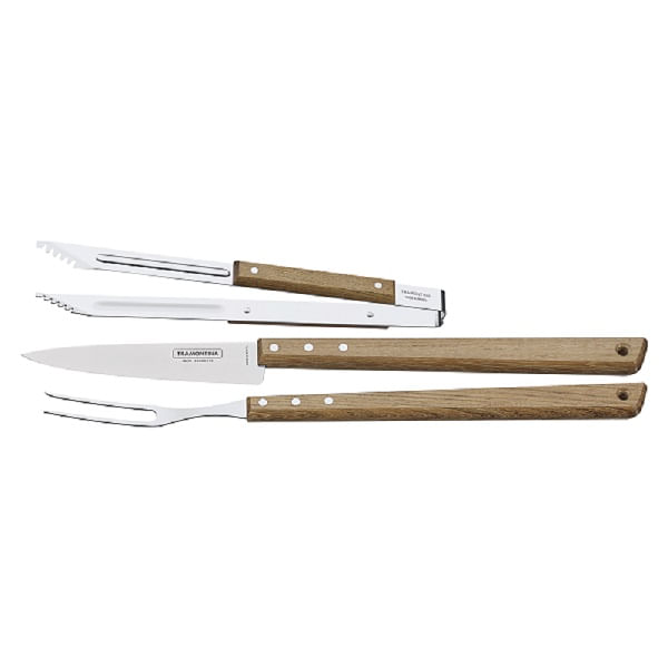 Telhanorte | Kit Churrasco Inox 3 pçs Tramontina
