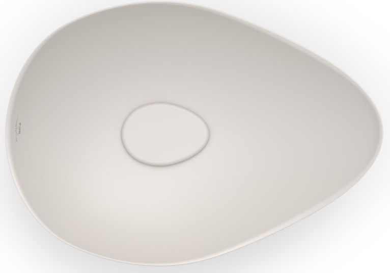 Telhanorte | Cuba Ruy Ohtake de Apoio Oval 540x375mm Beige Roca