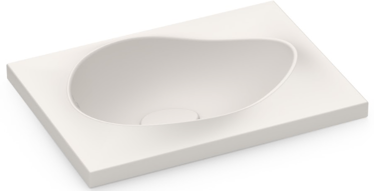 Telhanorte | Cuba de Sobrepor 620X450cm Ruy Ohtake Beige Roca Roca