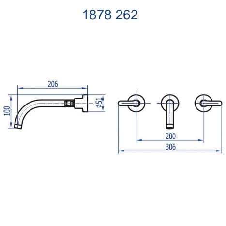 Misturador lavatorio parede 1878 dv262 mais barato só na Telhanorte!