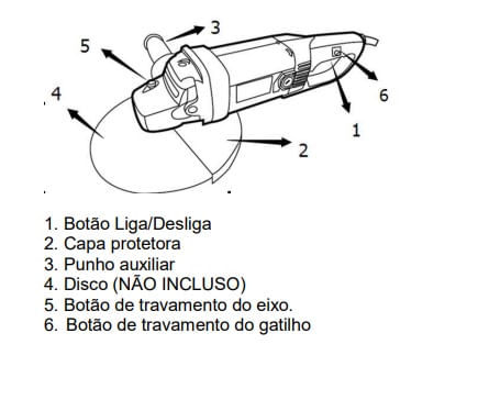 Esmerilhadeira angular 7" 220V 2000W Novipro