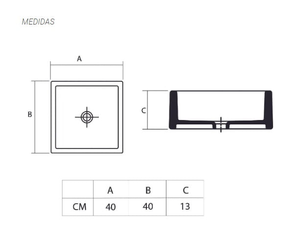 Cuba para banheiro de apoio Satual branca Alterna