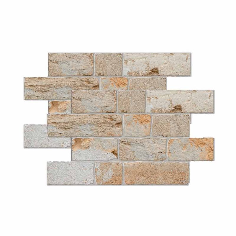 Piso Cerâmico HD Camel Bricks Areia acetinado 31x54cm Savane