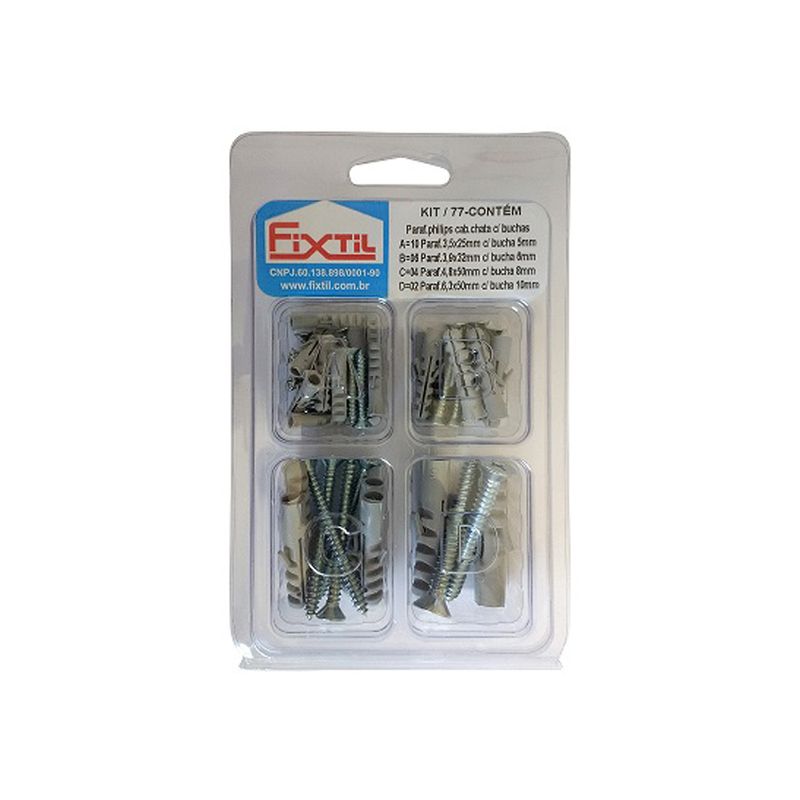 Telhanorte | Kit Parafuso Atarraxante Cabeça Chata Phillips 3,5x 25 / 3 ...